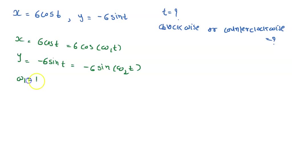 Solved The Position Of An Object In Circular Motion Is Modeled By The