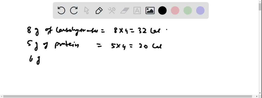 SOLVED: how many kcal would be in a food that contains 8 grams of ...