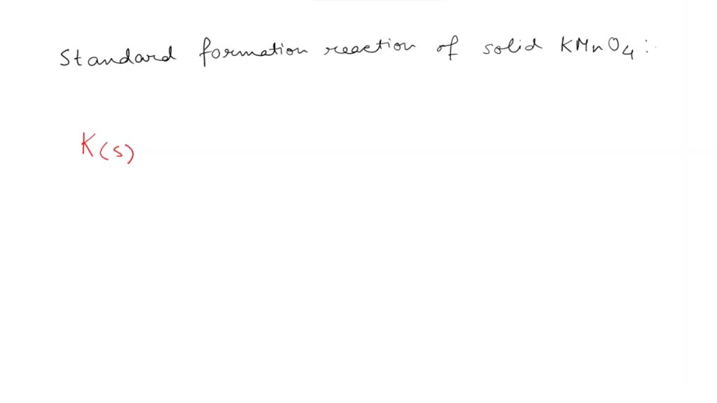 SOLVED: Write a balanced chemical equation for the standard formation reaction of solid ...