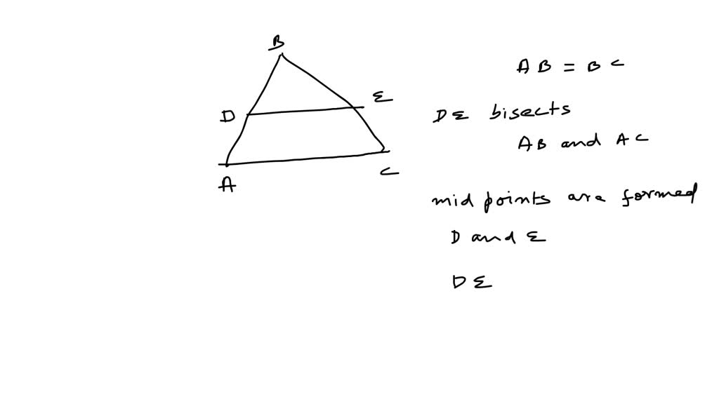 Given: AB BC and D is the midpoint of AC Prove: BD bisects ABC Note: quadrilateral properties ...