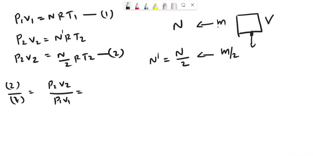SOLVED: A rigid tank contains 7 kg of an ideal gas at 5 atm and 30Â°C. A valve is opened, and ...