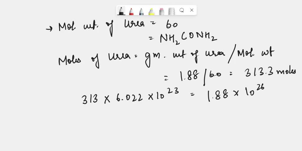 SOLVED: Urea, chemical formula (NH2CO), is used for fertilizer and many ...