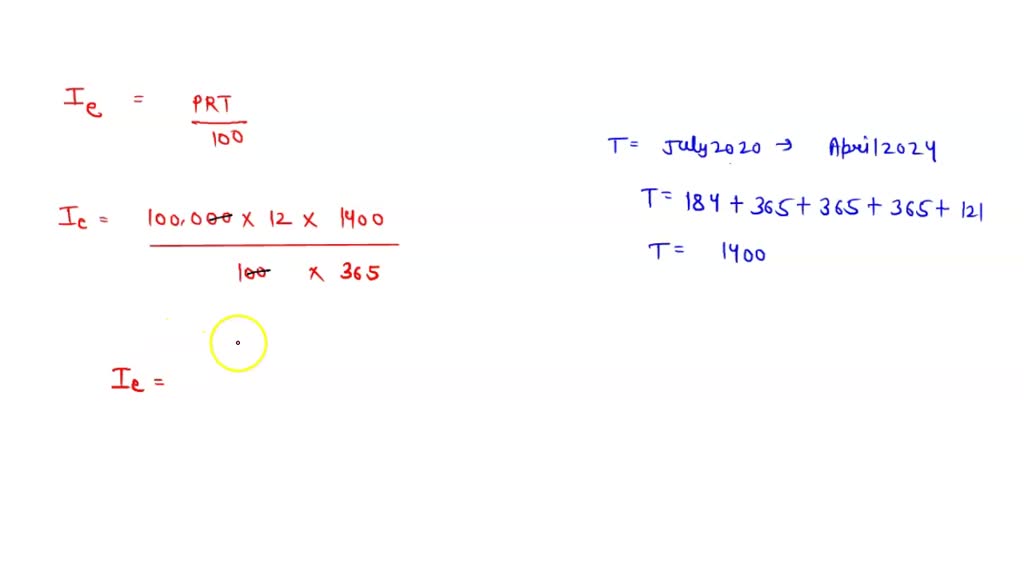 SOLVED: Determine the exact and ordinary simple interest on 100,000.00 ...