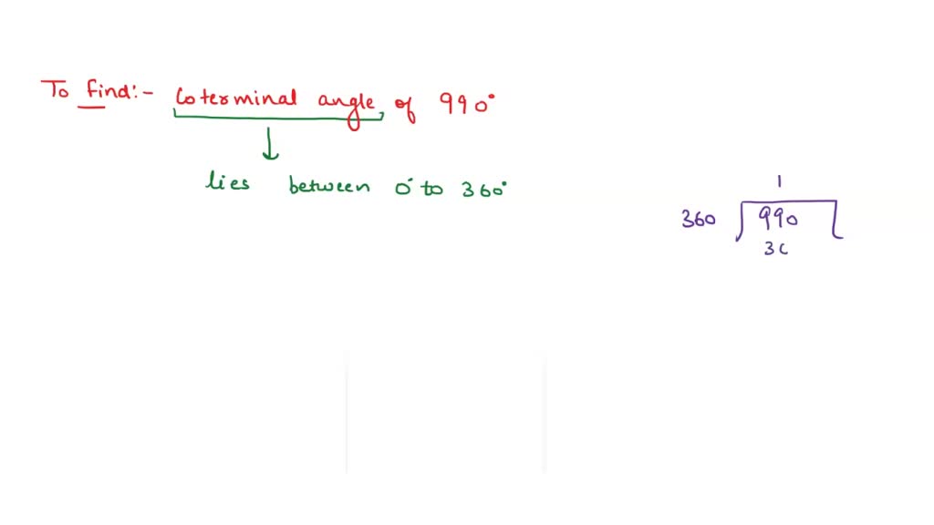 SOLVED: "Question 5 The angle between 0' and 360' and is coterminal ...