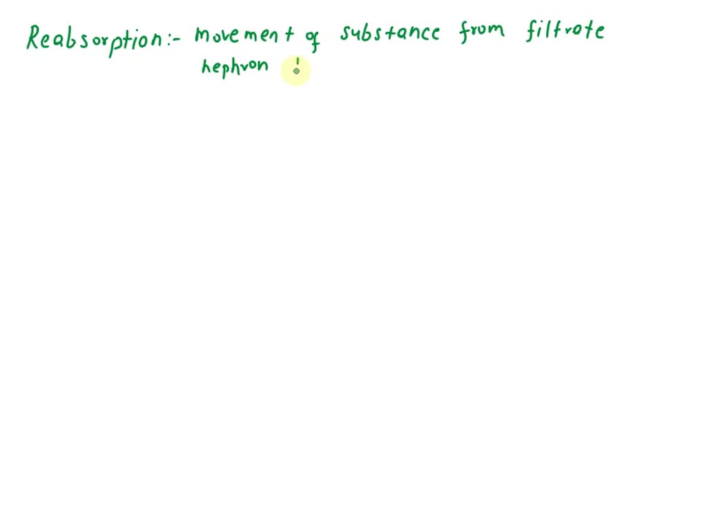 SOLVED: Summarize reabsorption in the proximal tubule. In your summary ...