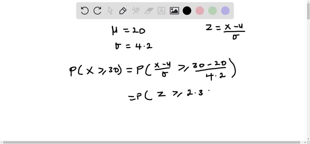 SOLVED: Assume that x has a normal distribution with the specified mean and standard deviation ...