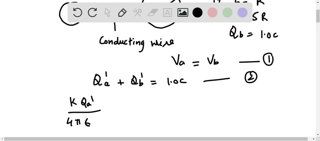 SOLVED: Consider two conducting spheres of radii a and b, where a = 5b ...