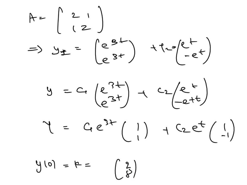 SOLVED: exp(-Zx) + 3 exp(3x) exp(-Zx) + exp(3x) Suppose that the matrix ...