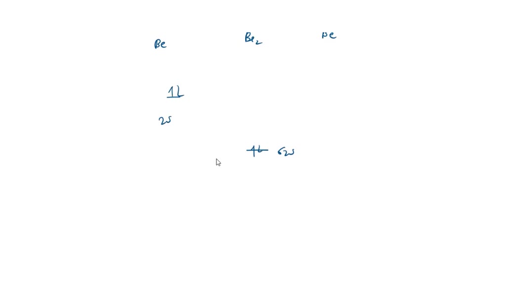 SOLVED: (i) Give the ground-state electron configurations and bond orders of (a) Li2, (b) Be2 ...