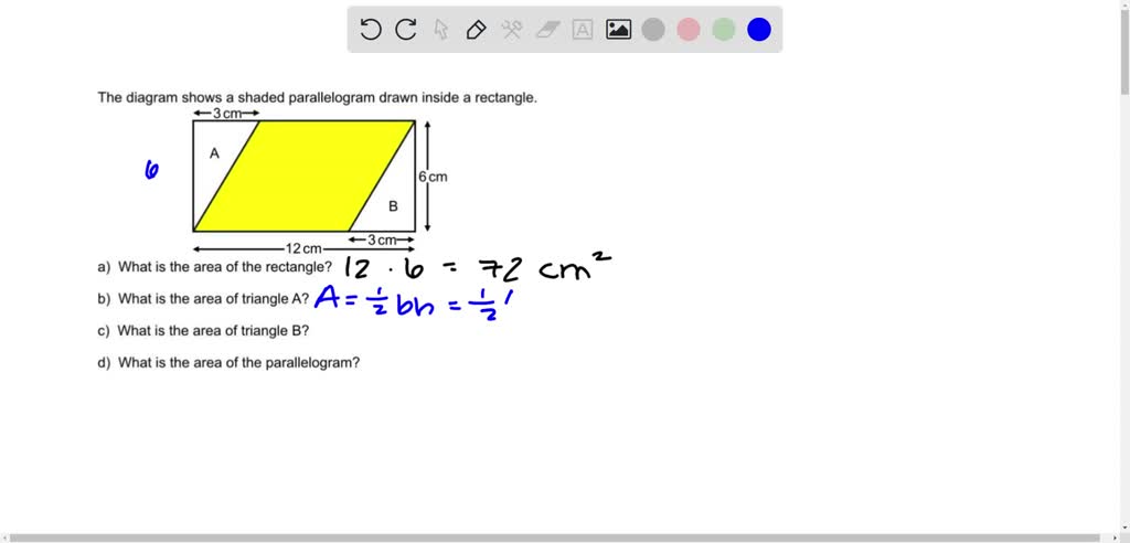 SOLVED: 'The diagram below shows a shaded parallelogram drawn inside a ...