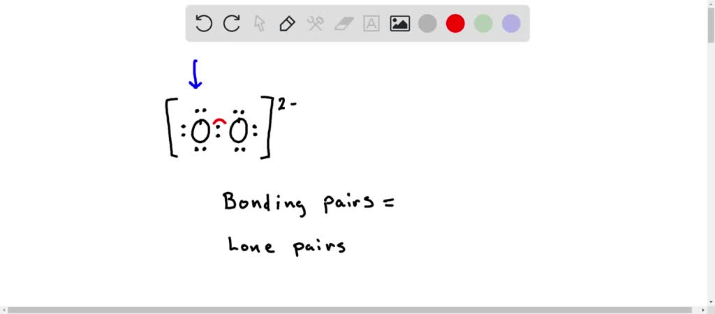 SOLVED: Below is the Lewis structure of the peroxide 02 ion; 0:0= Count ...