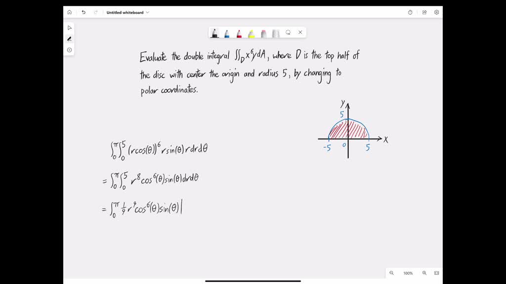 SOLVED: 4. Set up and evaluate the double integral using polar ...