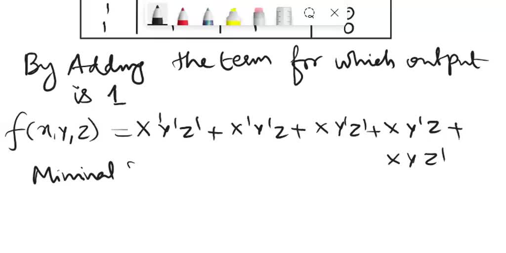 Solved Design Minimal Two Level And Or And Nand Nand Realizations Of The Following Logic