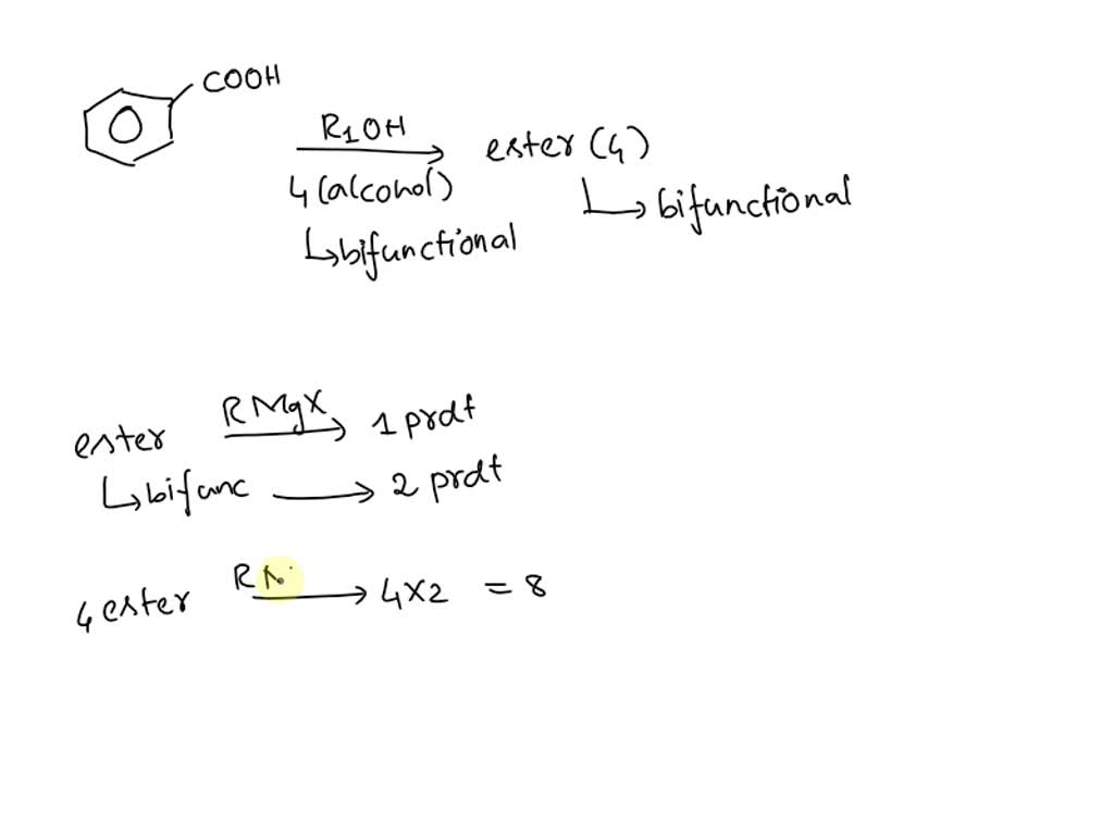 SOLVED: A combinatorial library is synthesized, starting from benzoic acid. How many compounds ...