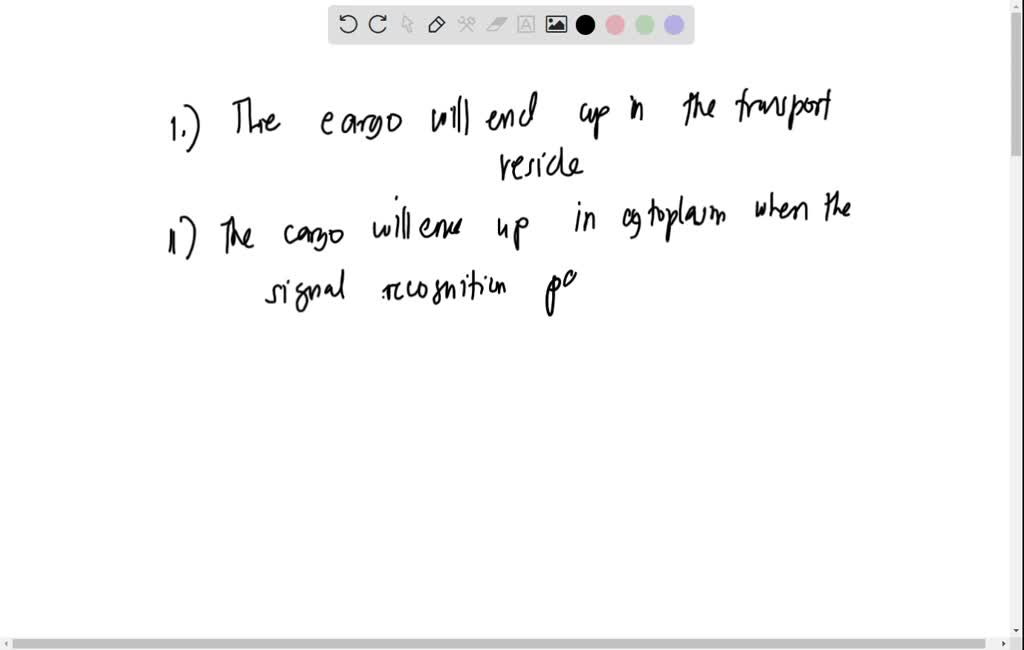 SOLVED: Consider cargo proteins that are destined for secretion to the ...