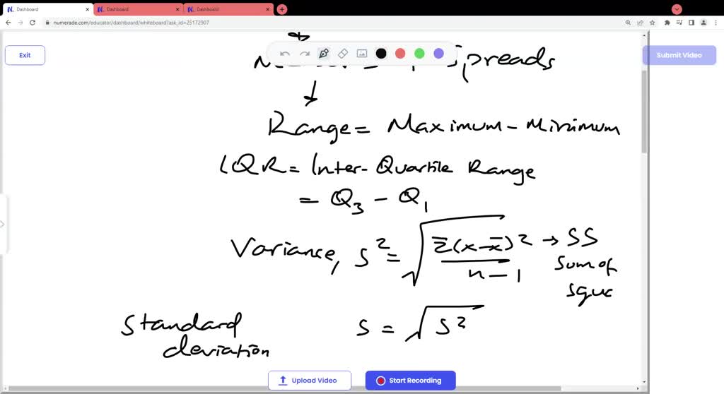 SOLVED: Calculate SS, variance and standard deviation for the following population N= 6 scores ...