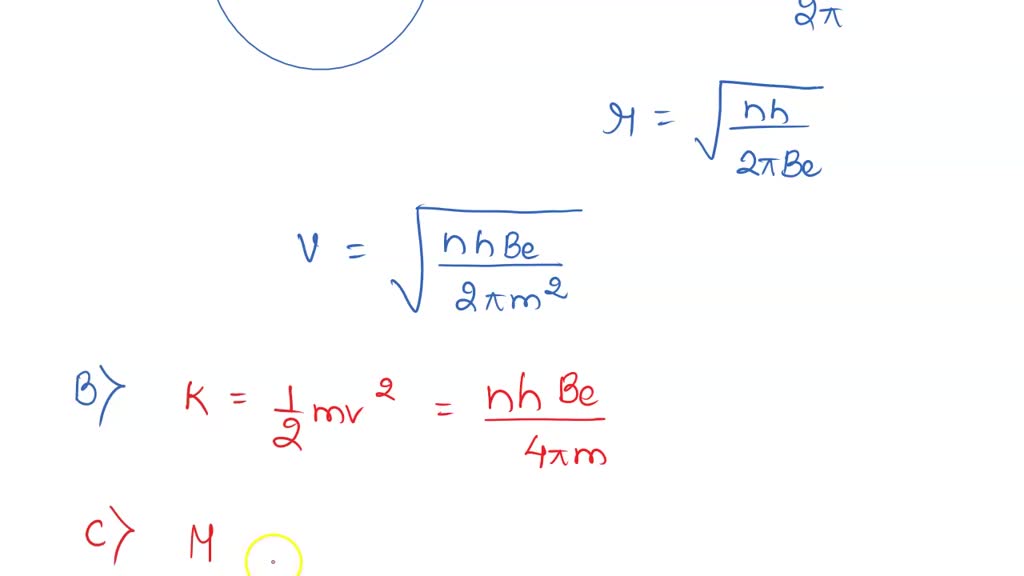 SOLVED: An electron is orbiting in a circular orbit of radius r under the influence of a ...