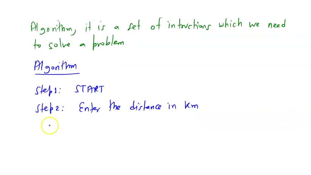 Solved Write An Algorithm And Flowchart To Convert Miles Into Kilo Meters