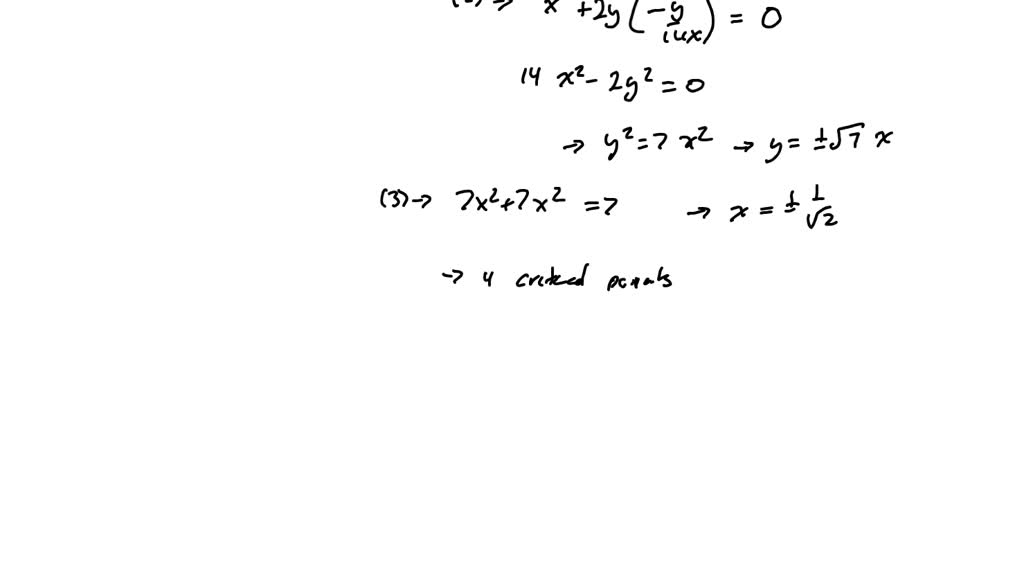 SOLVED: Find the maximum and minimum values of y on the ellipse 2x^2 + y^2 = 7. Maximum value ...