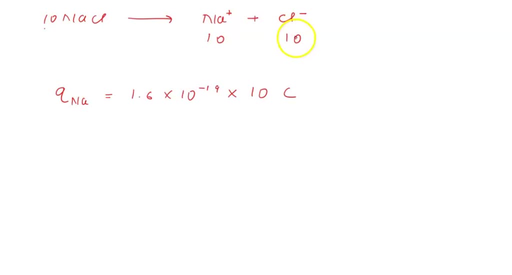 SOLVED: calculate the net electric charge of 1.25 moles of sodium ions ( a sodium ion consist of ...