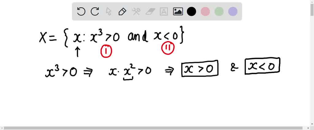 SOLVED: Prove that the set X = x : x^3 > 0 and x