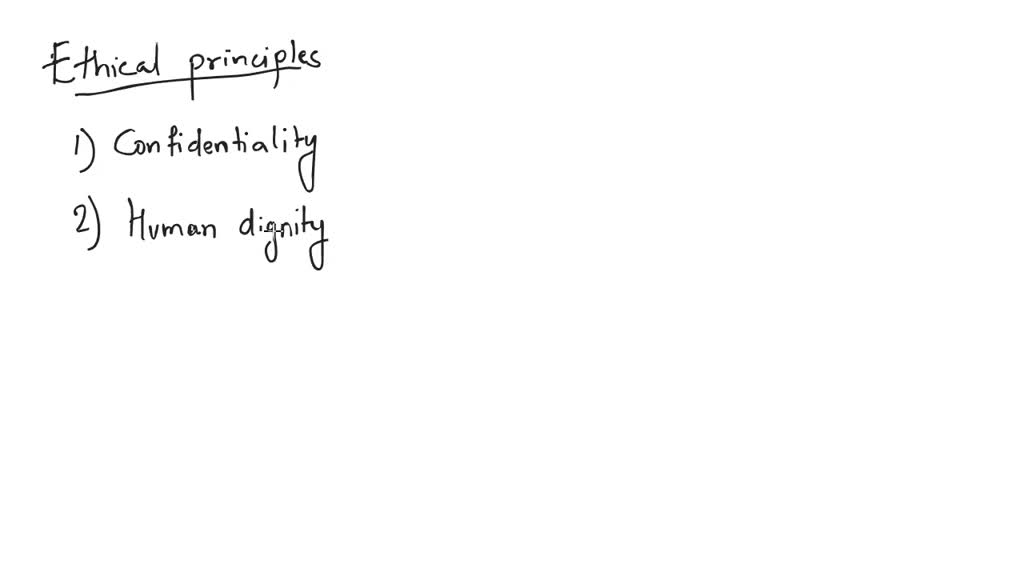 SOLVED: Match each ethical principle on the left to its definition on ...