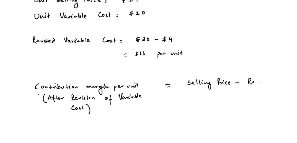 SOLVED: North Shore Co. records show that at a volume of 98000 units ...
