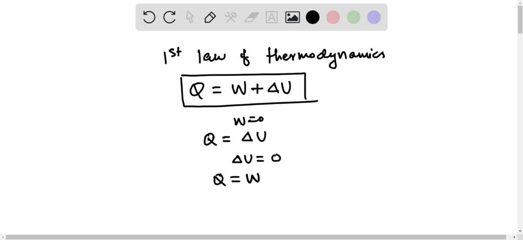 SOLVED: 'Based on the first law of thermodynamics, which of the ...