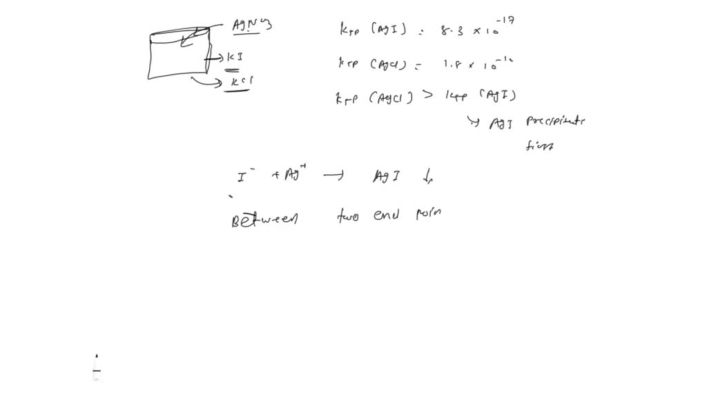 SOLVED: The titration curve for the titration of a mixture of KI and ...