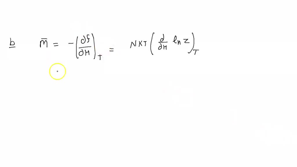 SOLVED: 4. A material consists of N independent particles and is in a weak external magnetic ...