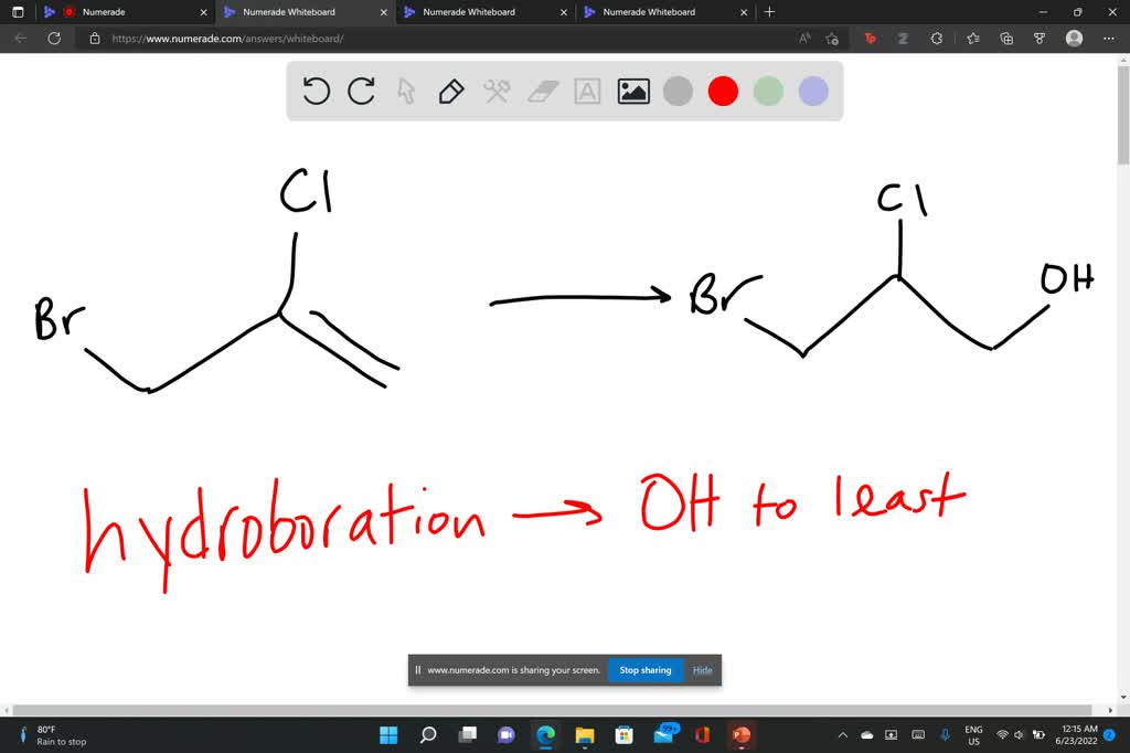 SOLVED: Choose the appropriate reagents for the conversion below: B-bromo-2-chloro-1-propene to ...