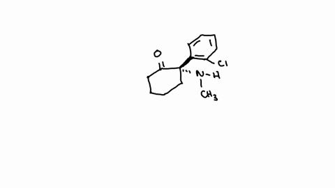 ketamine an anesthetic shown above is one enantiomer of ketamine modify ...