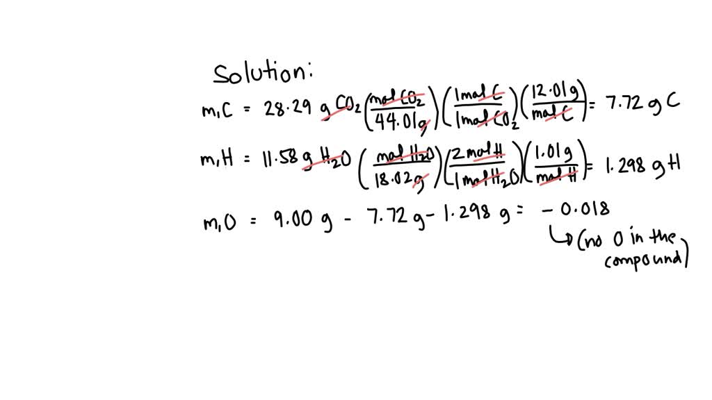 SOLVED: 9.00 g of a certain Compound X, known to be made of carbon ...