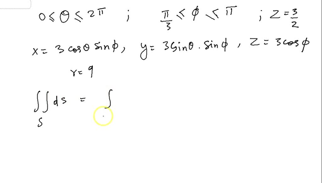 SOLVED: Use parametrization to express the area of the surface as double integral. Then evaluate ...