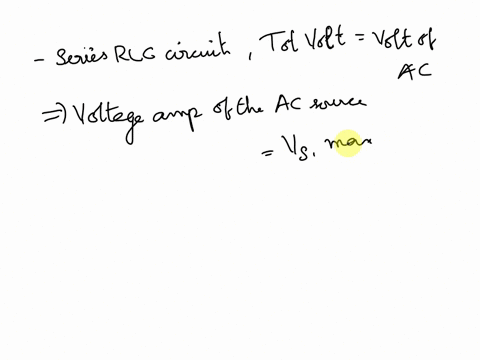 a series rc circuit is given a sinusoidal voltage generator drives the ...