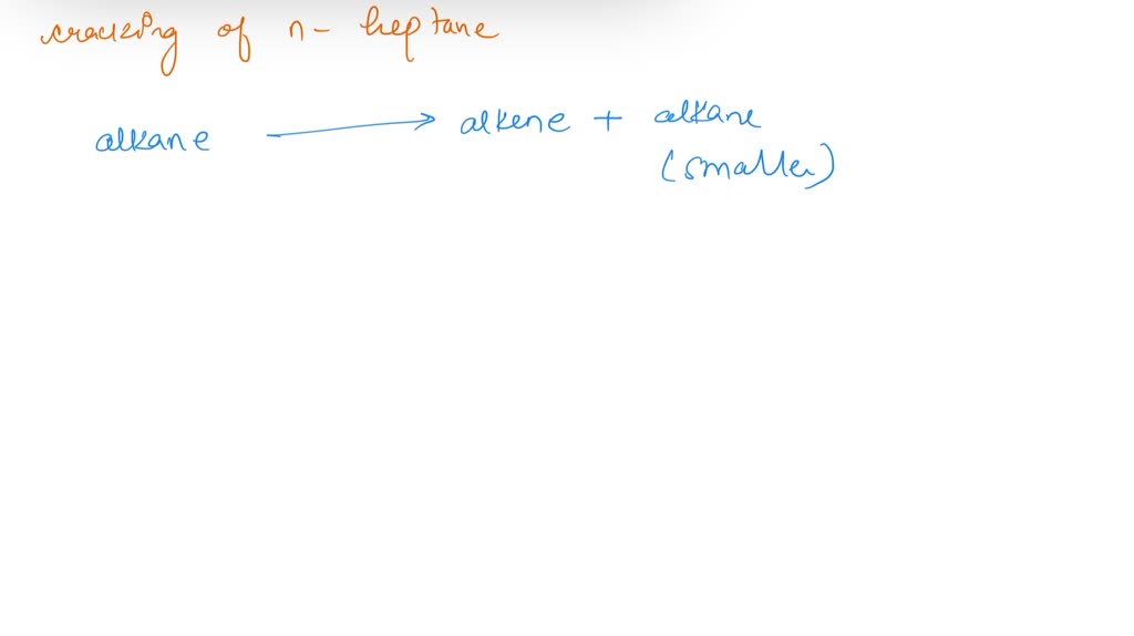 SOLVED: If nonane undergoes catalytic cracking to form two hydrocarbons ...