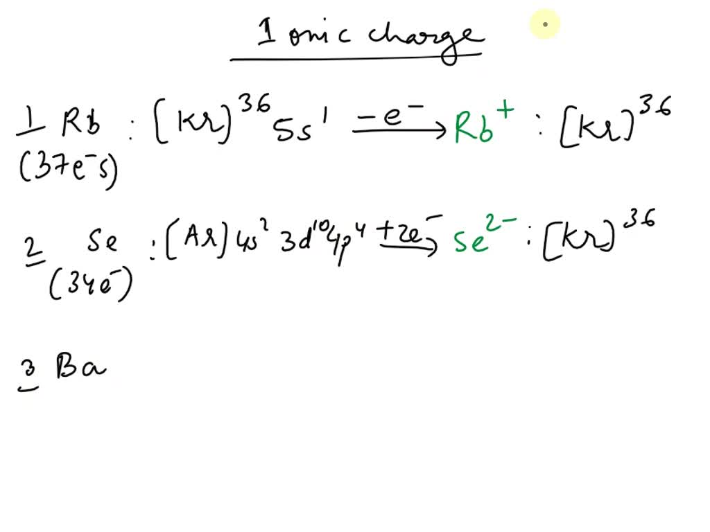 SOLVED: Consider the electron configuration of the ion to determine ...