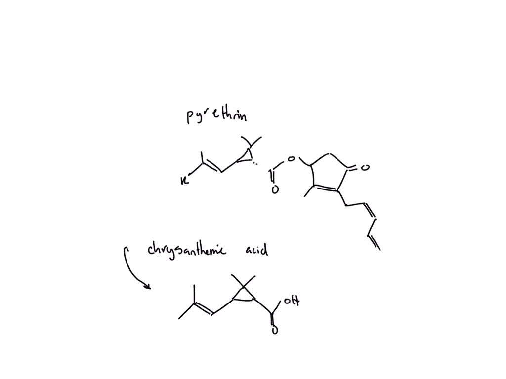 SOLVED: (Chemical Connections 19 A) Locate the ester group in pyrethrin ...