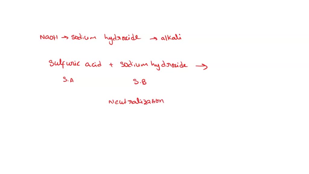 SOLVED: A soluble base such as sodium hydroxide is called alkali. write ...