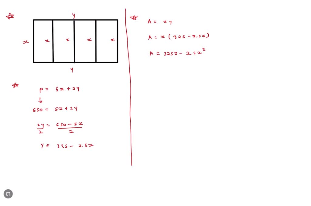 SOLVED: Consider the following problem: A farmer with 650 ft of fencing ... SOLVED: Consider the following problem: A farmer with 650 ft of fencing ...
