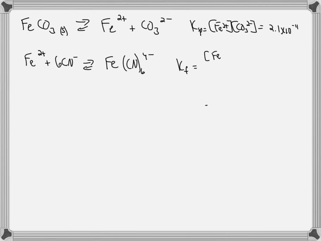 SOLVED: Consider the insoluble compound iron(II) hydroxide , Fe(OH)2 . The iron(II) ion also ...