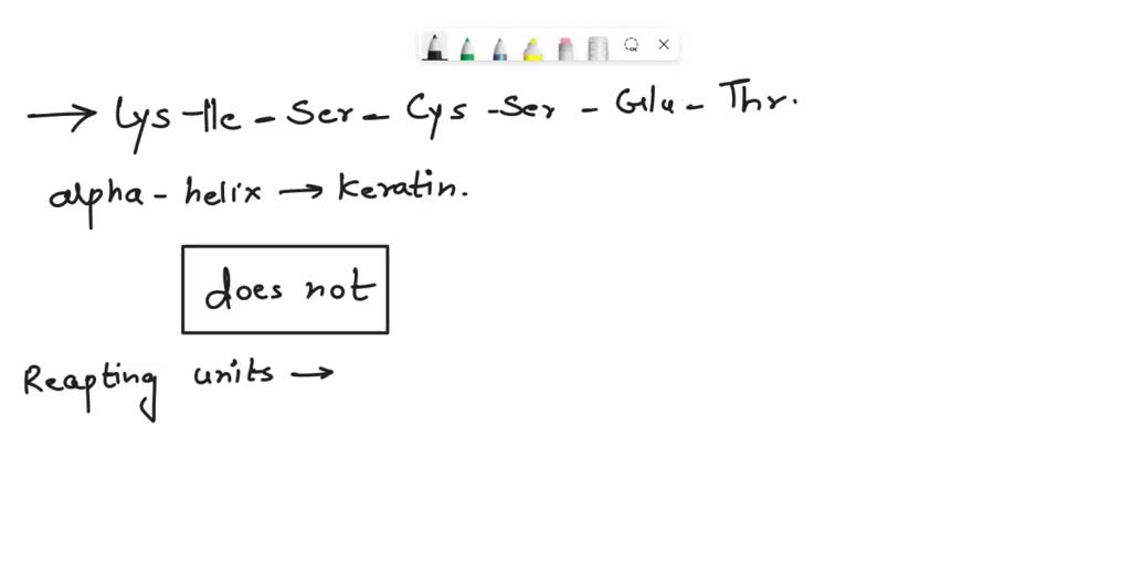 a-Keratin is an intermediate filament with a basic structural unit of ...