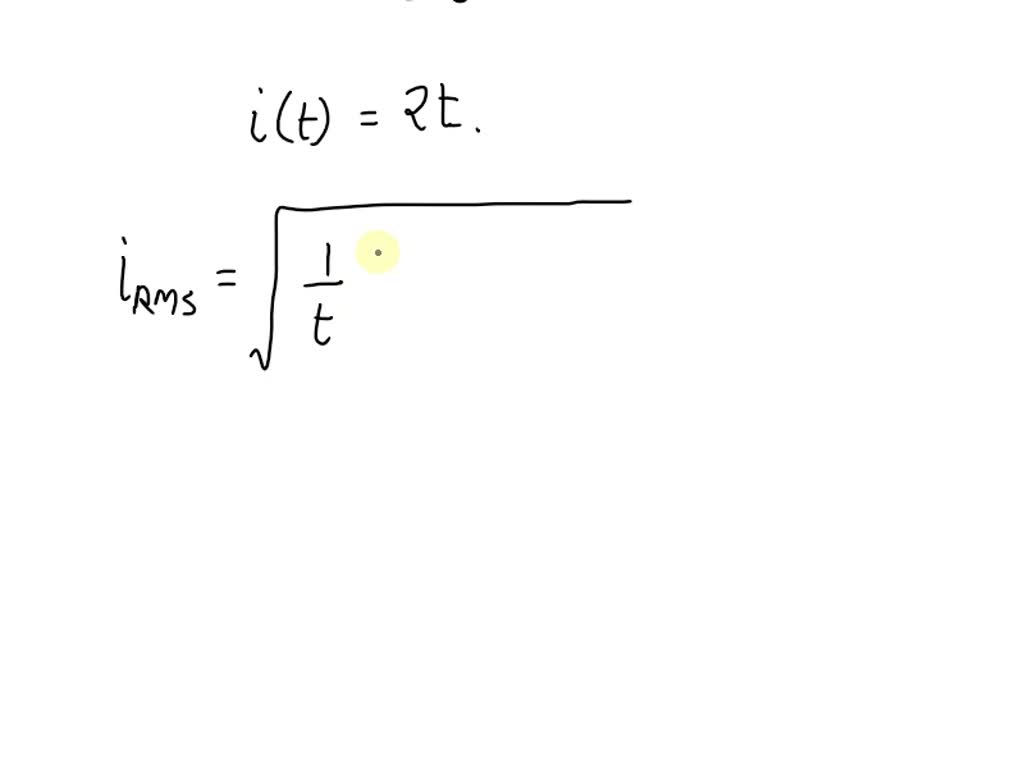 SOLVED: 11.29 Calculate the effective value of the current waveform in Fig. 11.60 and the ...