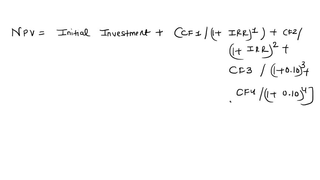 SOLVED: A project with non-normal cash flows which change signs three ...