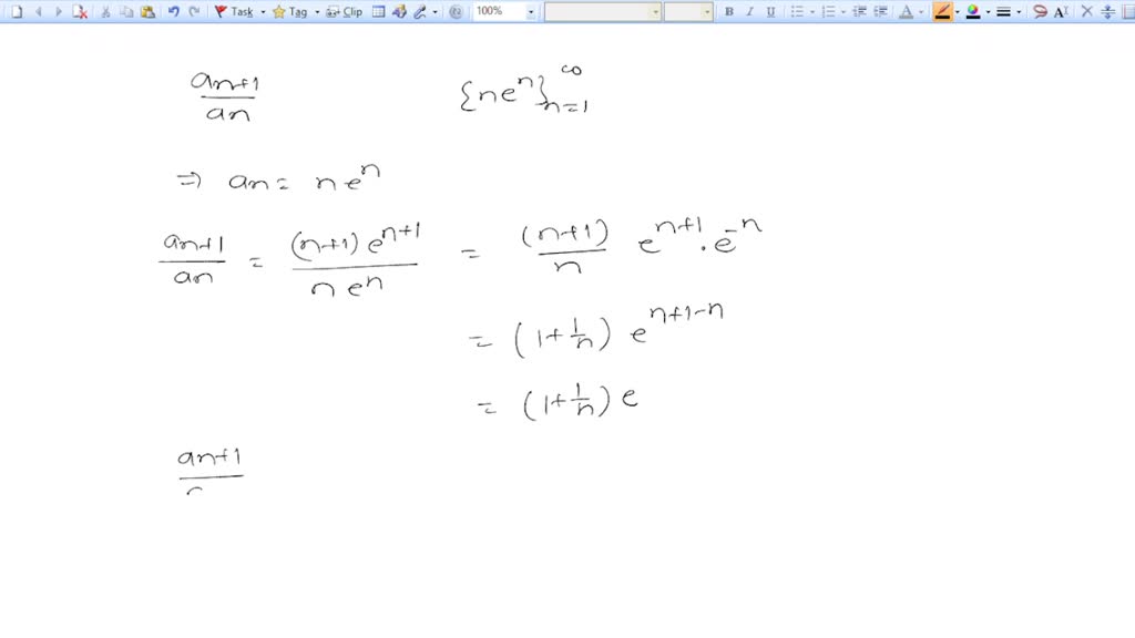 Solved An Use The Ratio To Determine If The Sequence Ne Ni Is Strictly Increasing Or