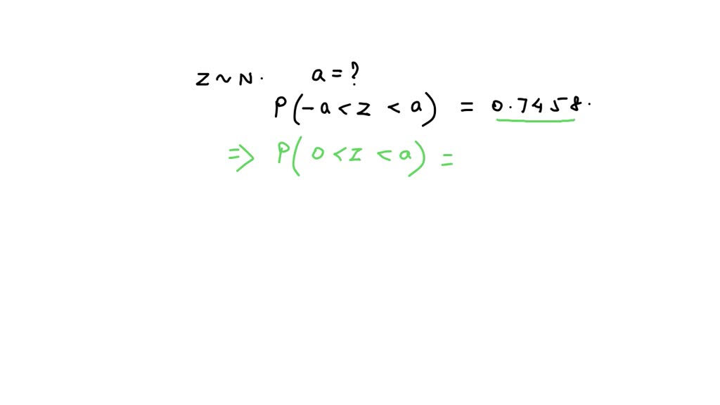 SOLVED: The random variable Z has a Normal distribution with mean 0 and ...