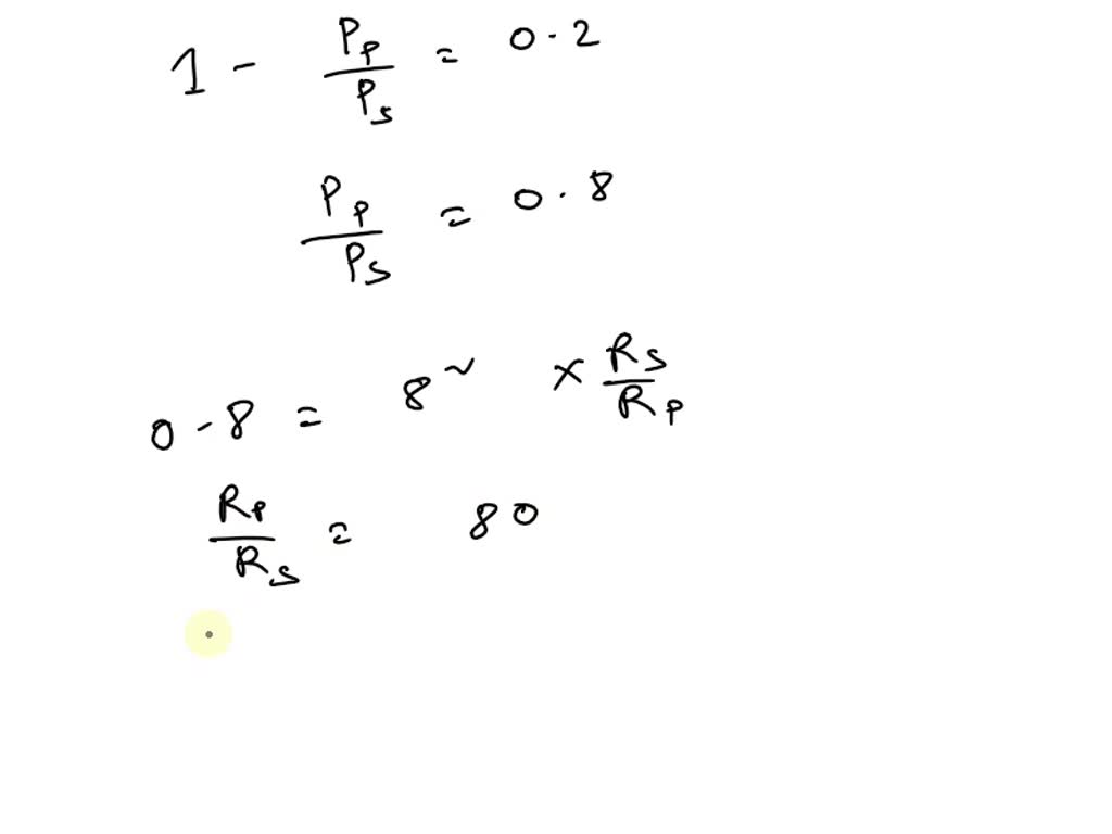 A certain transformer has a ratio of 8 is to 1. The primary winding ...