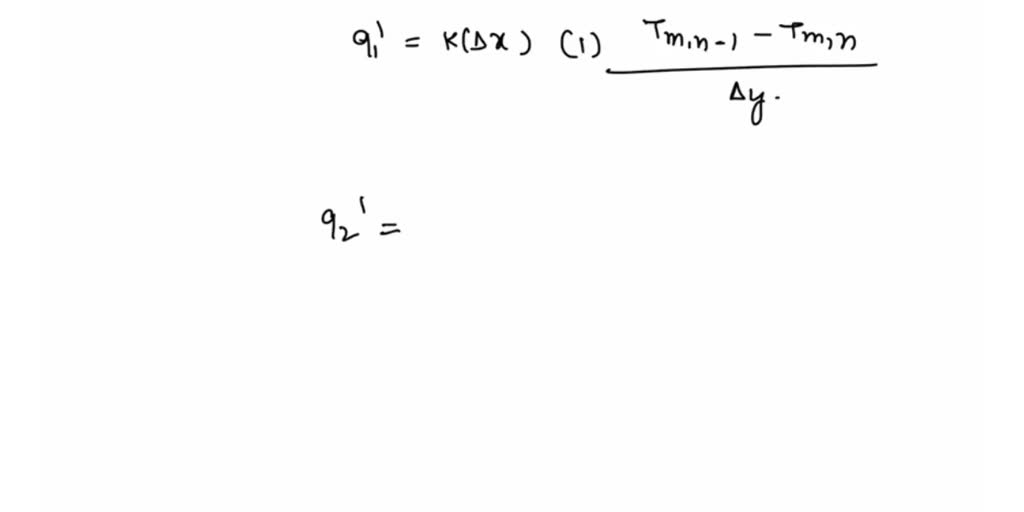 Derive The Nodal Finite Difference Equations For The Fol Lowing Configurations A Node M N On A