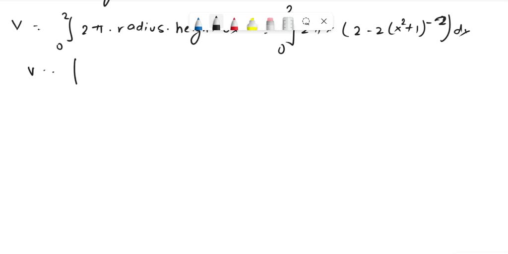 SOLVED: In Exercises 7-12, use the Shell Method to compute the volume ... SOLVED: In Exercises 7-12, use the Shell Method to compute the volume ...