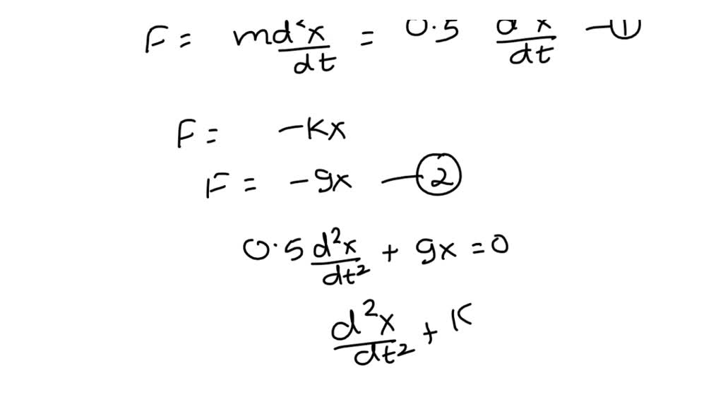 A mass weighing 16 pounds is attached to a spring whose spring constant ...
